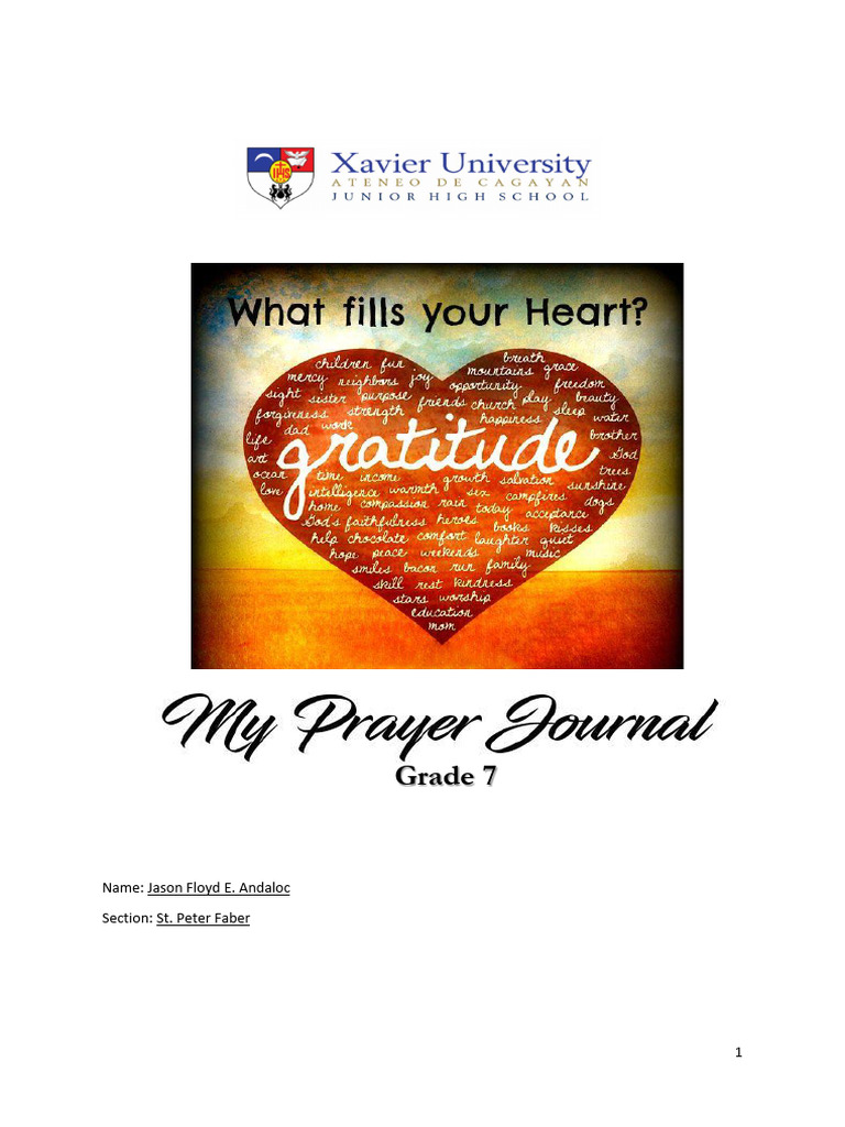 Grade 7 Prayer | PDF | Prayer