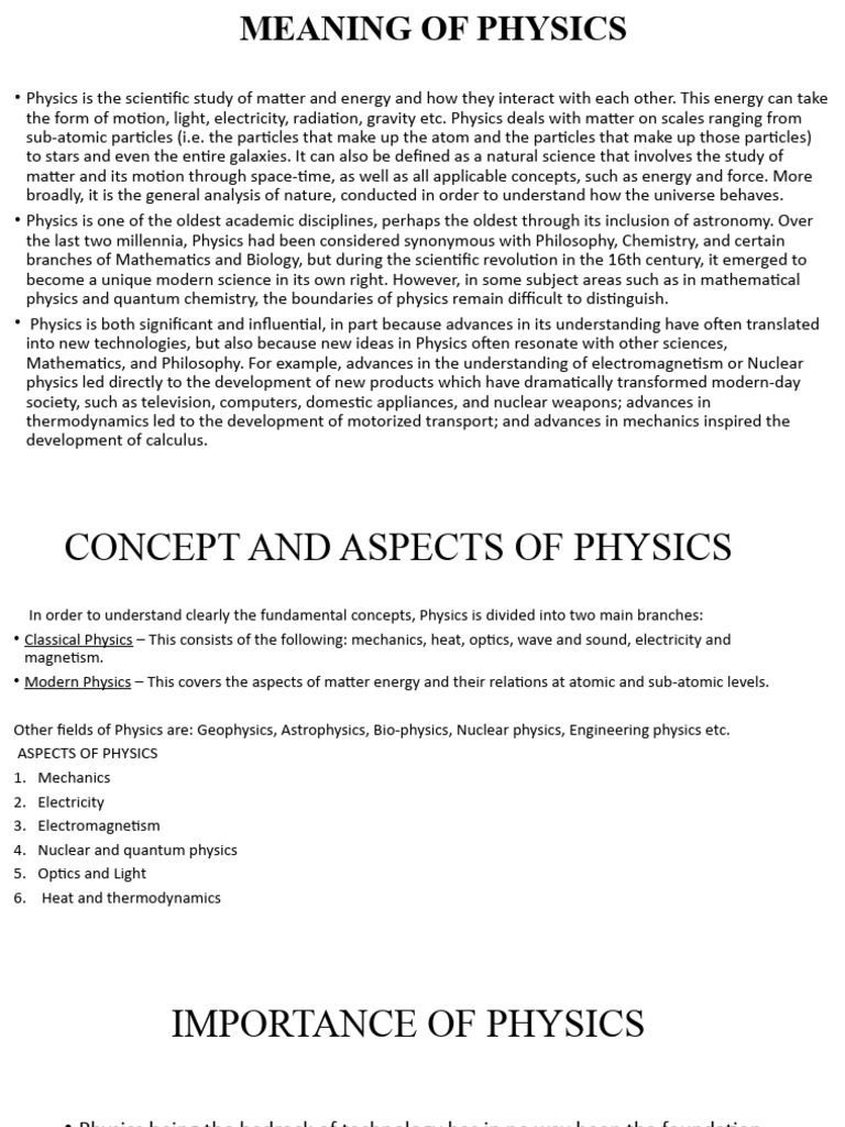 Powerpoint SS1 Physics | PDF | Physics | Velocity