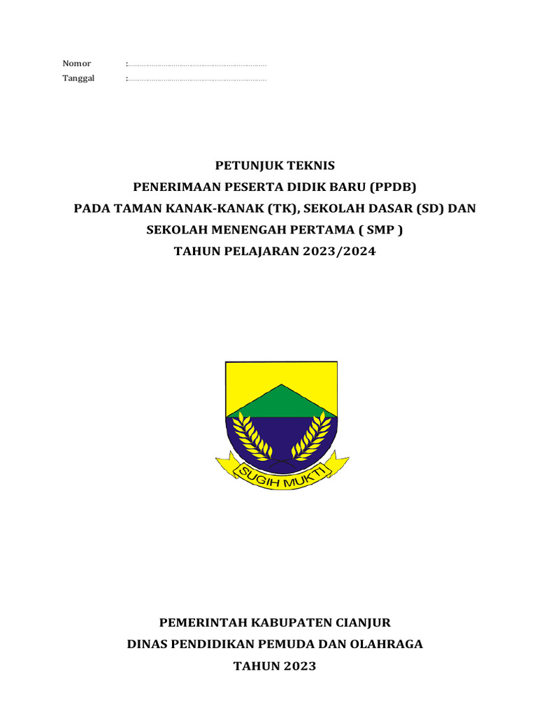 Juklak PPDB 2023 Revisi Final | PDF