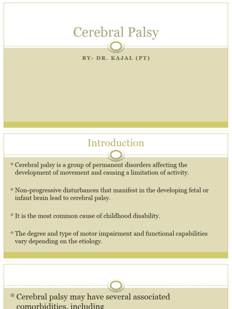 Cerebral Palsy | PDF | Cerebral Palsy | Neurology