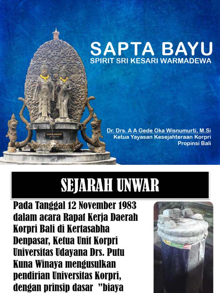 Materi Sapta Bayu Spirit Sri Kesari Warmadewa - 444048 | PDF