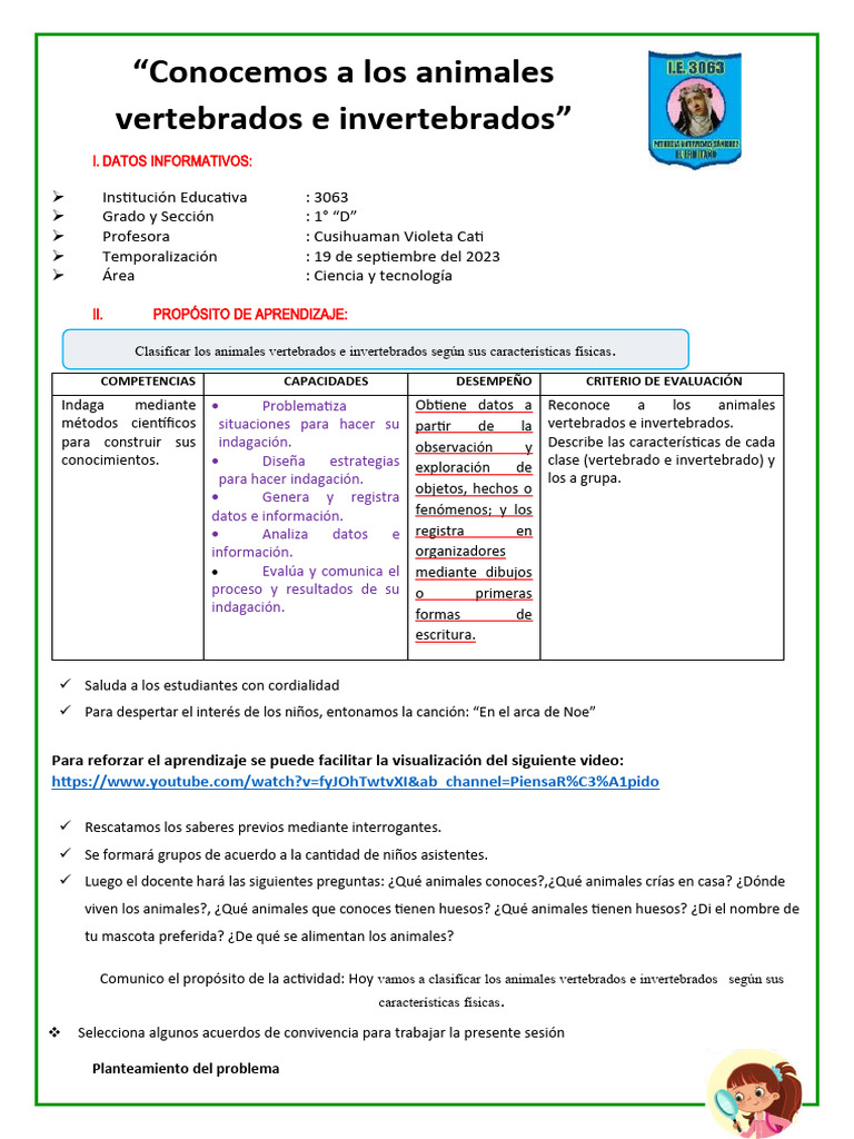 Clasificación de Animales: Vertebrados e Invertebrados | PDF | Aves ...