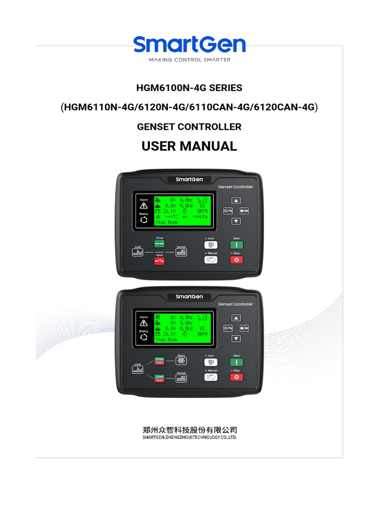 User Manual: (HGM6110N-4G/6120N-4G/6110CAN-4G/6120CAN-4G) | PDF | Mains ...