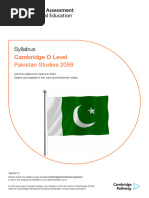 Cambridge o Level Syllabus June 2025 | PDF