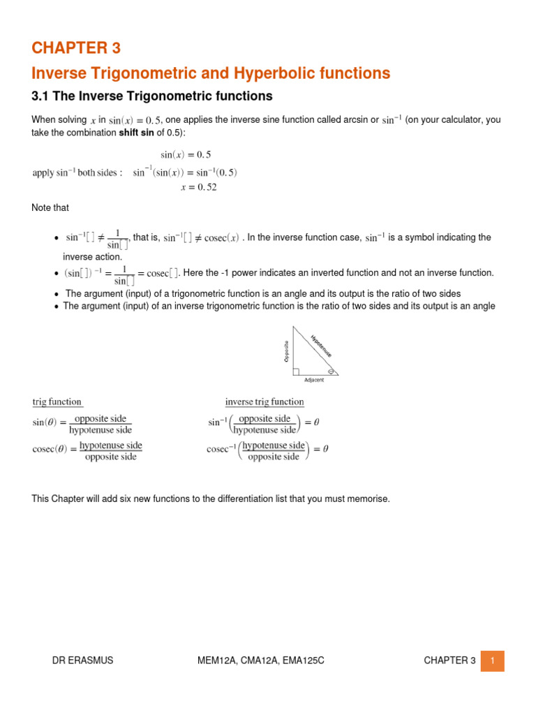 M2 Chapter3 | PDF | Trigonometric Functions | Function (Mathematics)