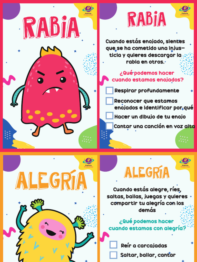 Manejo de emociones: enojo y alegría | PDF