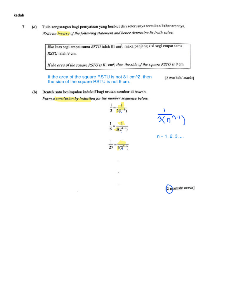 F5 Math Revision MY | PDF