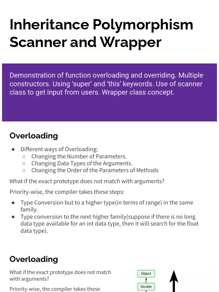 Oop Week 3 Pdf Method Computer Programming Inheritance Object Oriented Programming