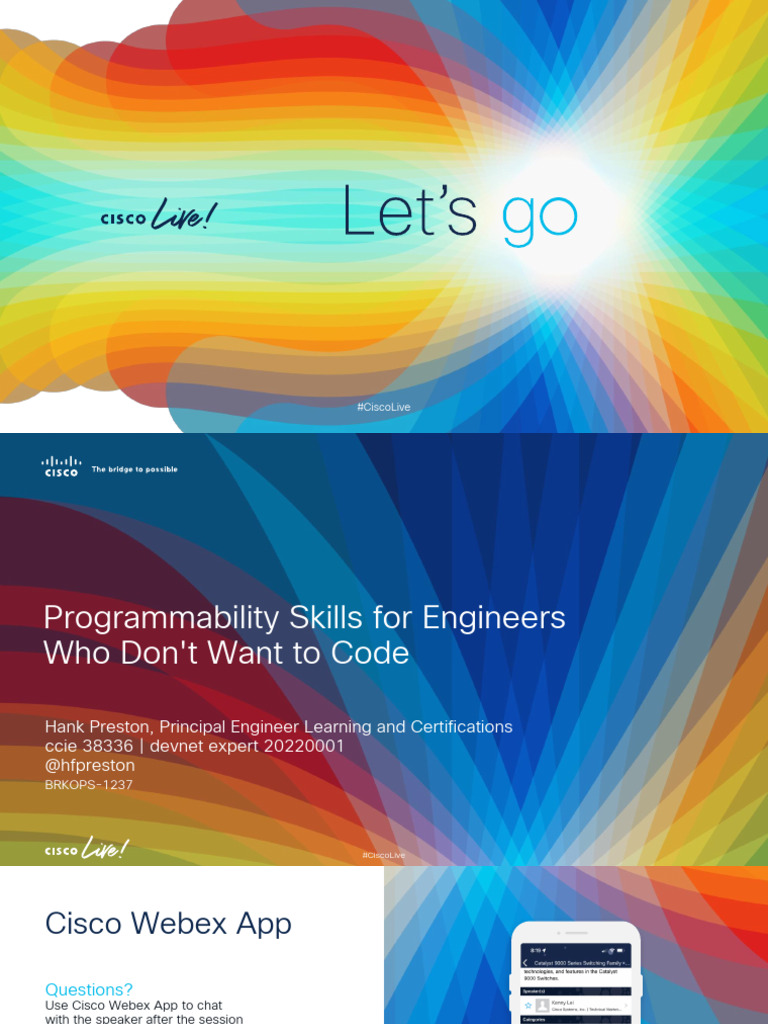 Programmability for Non-Coding Engineers | PDF | Representational State Transfer | Cyberspace