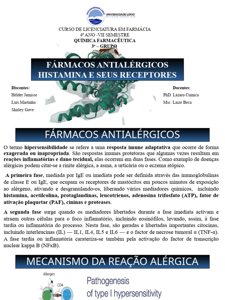 Farmacos Antialergicos G-III. | PDF