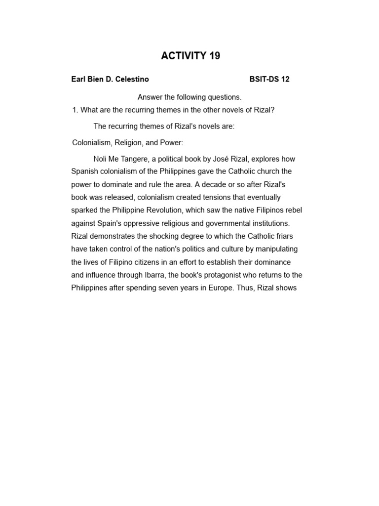 Activity 19 Pdf Philippines