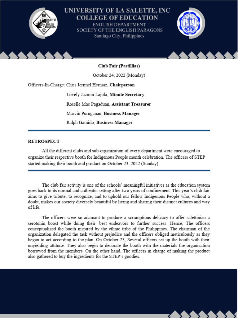 STEP Club Fair: Resilience in Action | PDF | Social Science