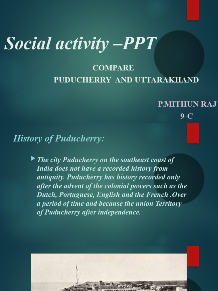 Puducherry and Uttarakhand Comparison | PDF | Travel