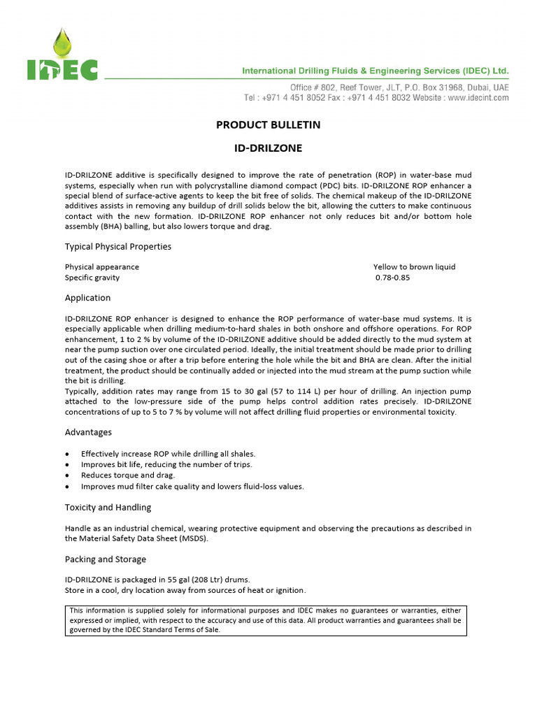 Id Drilzone | PDF | Pump | Physical Sciences