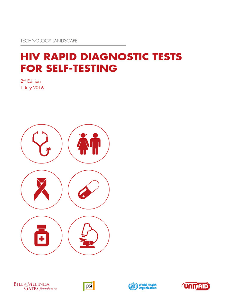 UNITAID HIV Rapid Diagnostic Tests For Self-Testing | PDF | Hiv/Aids ...