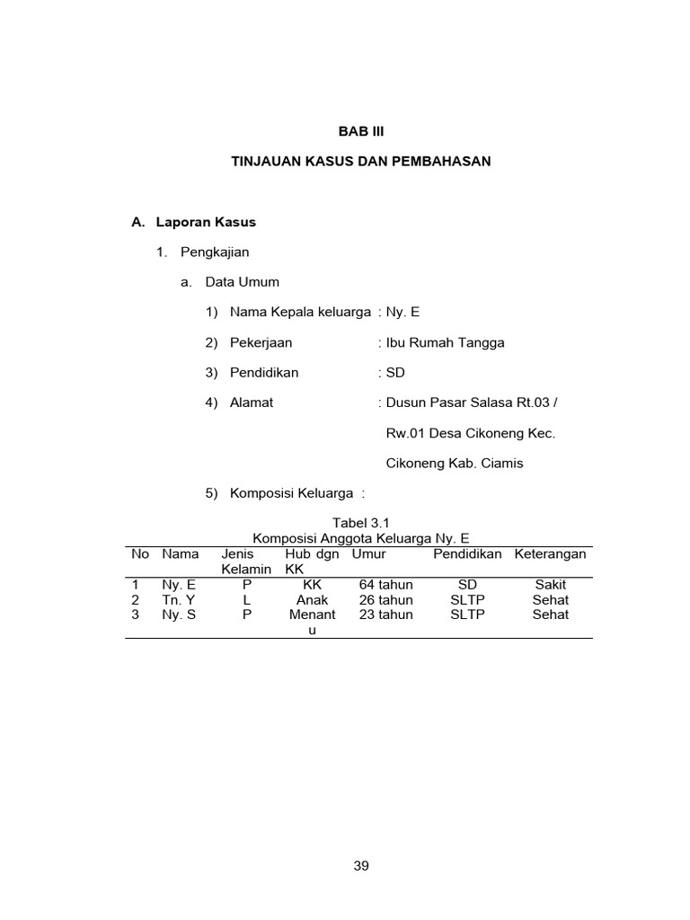 LK KEluarga Stroke | PDF | Kesehatan Holistik