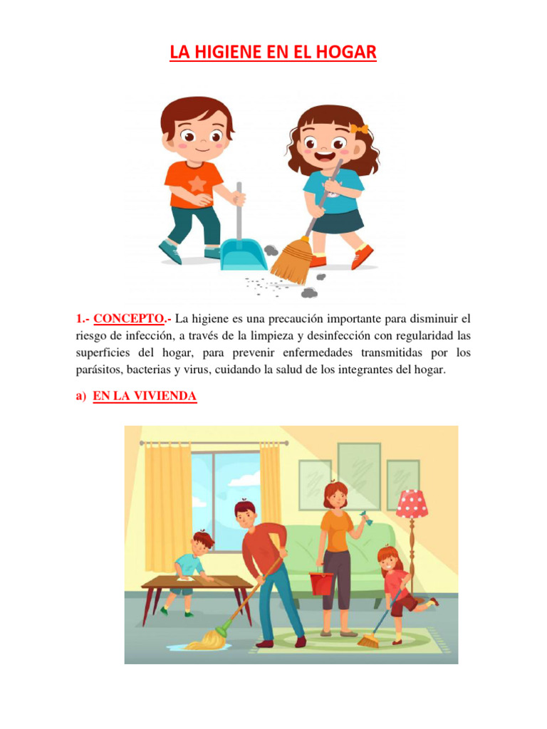 2 TEMA .... Tema 2 HIGIENE EN EL HOGAR | PDF