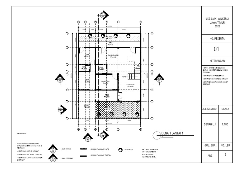 02.denah Lantai 1-01 | PDF