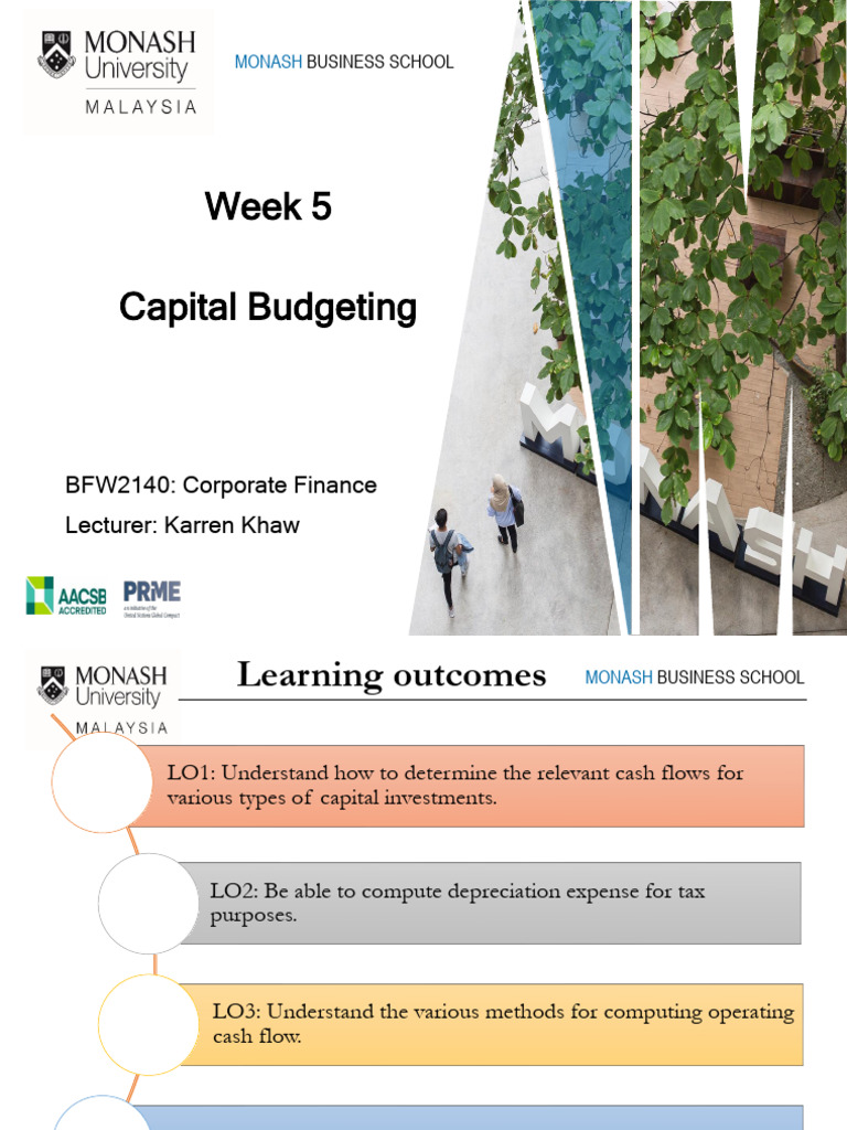Capital Budgeting Concepts and Examples | PDF | Depreciation | Taxes