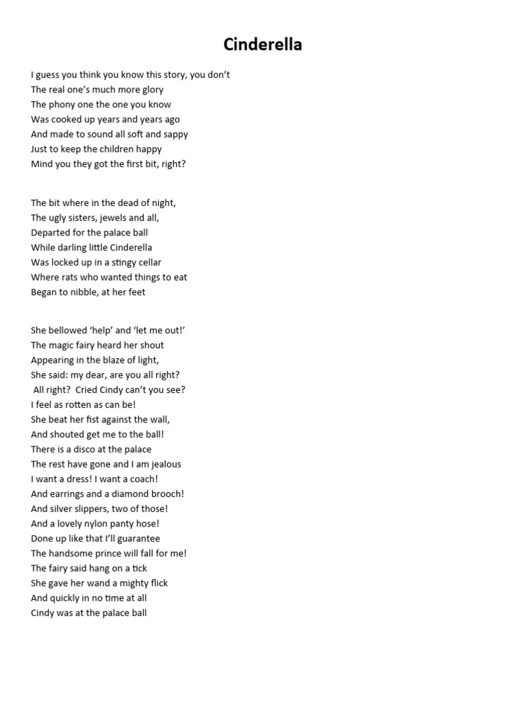Cinderella | PDF