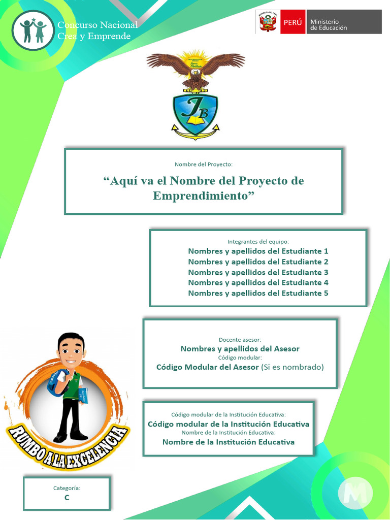 Cat. C - CyE 2023 - Proyecto de Emprendimiento - Primaria 5to y 6to | Descargar gratis PDF ...
