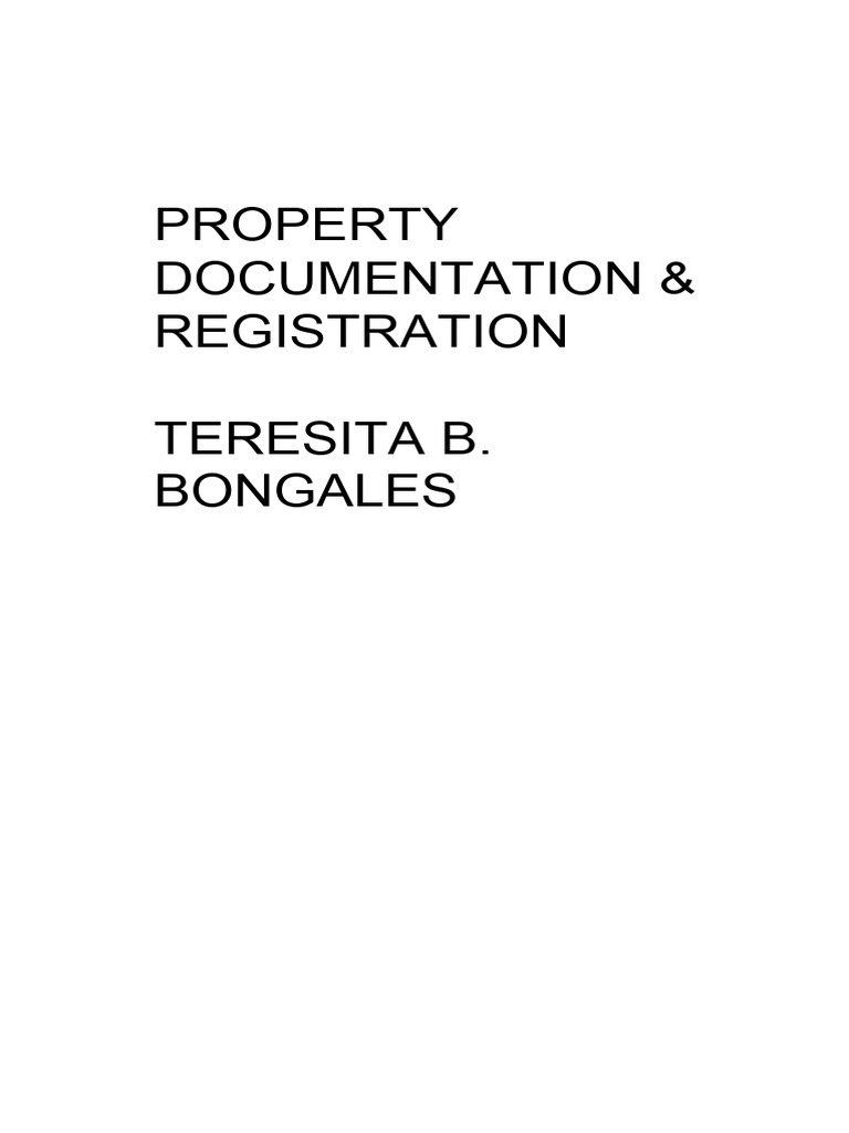 Philippines Property Registration Overview | PDF | Deed | Title (Property)