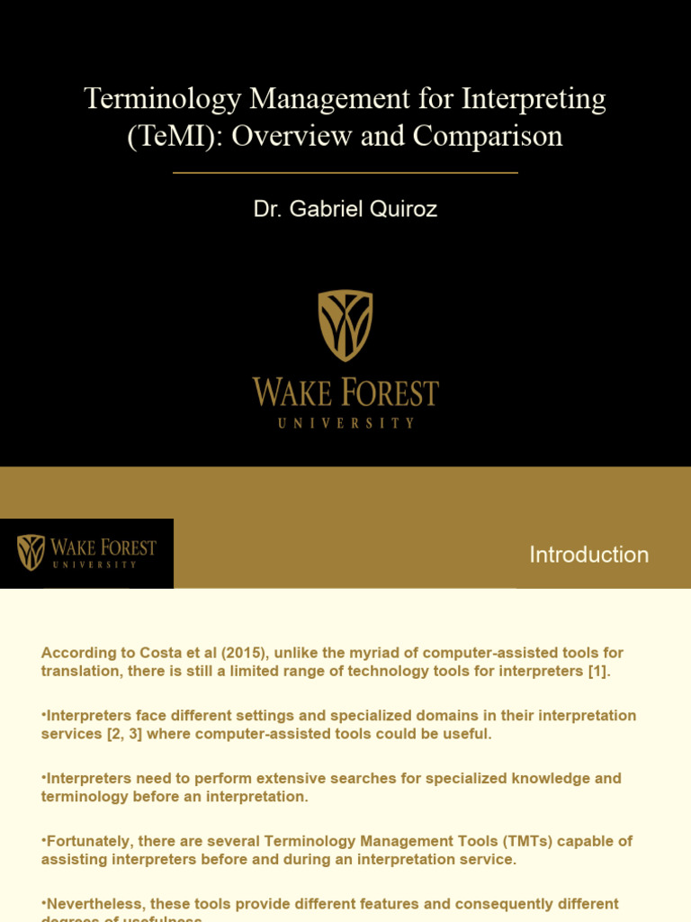 Terminology Tool Comparison ACTTI 2019 | PDF | Language Interpretation ...