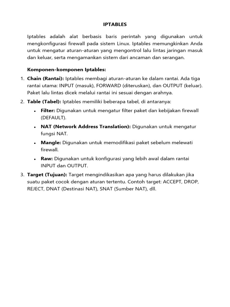 Ip Tables | PDF