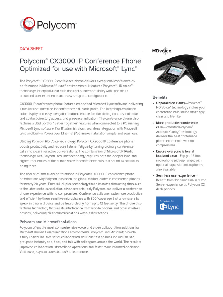 Cx3000 Ds Enus | PDF | Telephone | Microphone