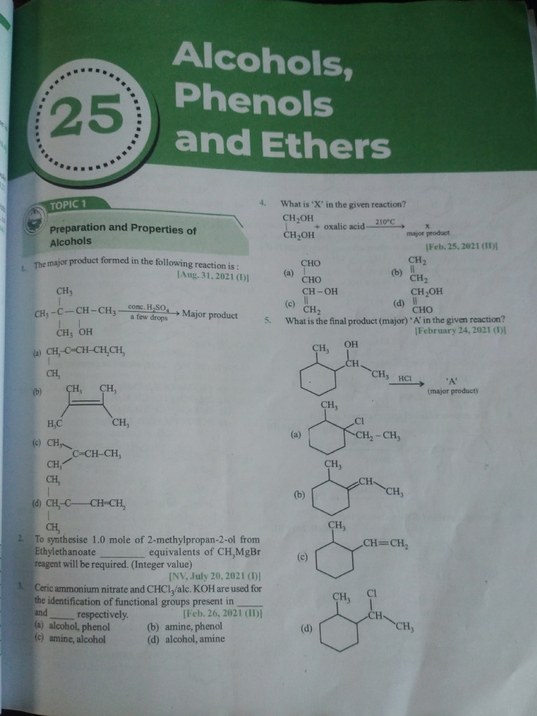 Alcohol Phenol Ether | PDF | Ether | Functional Group