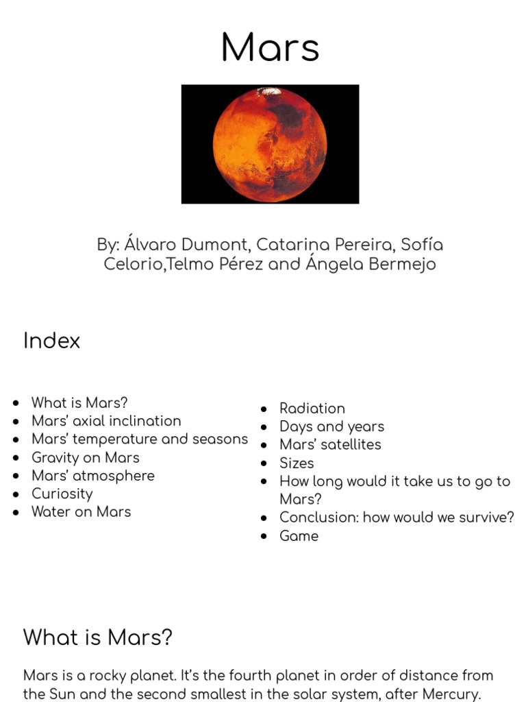 Mars | PDF | Mars | Atmosphere