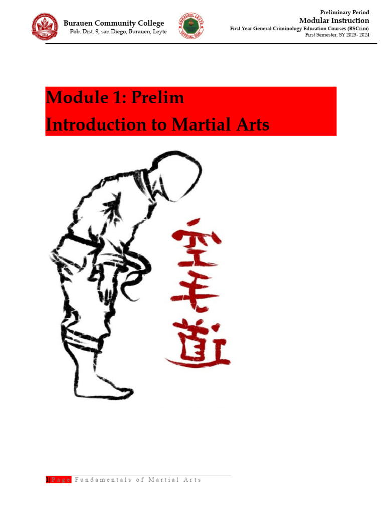 Pe1 Module BCC 11 | PDF | Karate | Combat