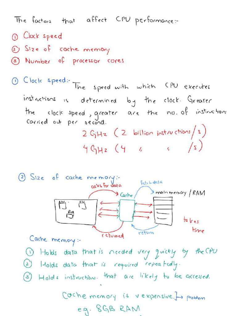 Comp Architecture - Factors Affecting CPU Perfromance | PDF Comp Architecture - Factors Affecting CPU Perfromance | PDF