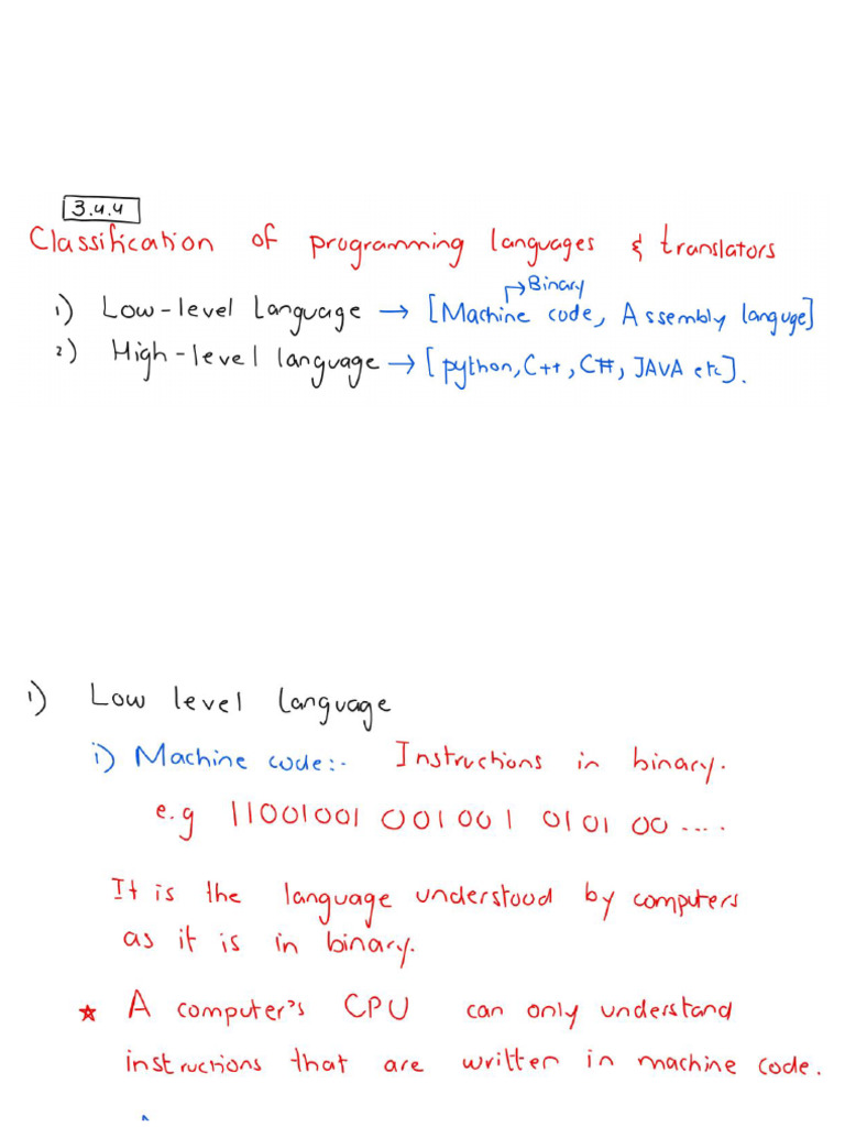Classification of Programming Langs and Types of Translators | PDF Classification of Programming Langs and Types of Translators | PDF