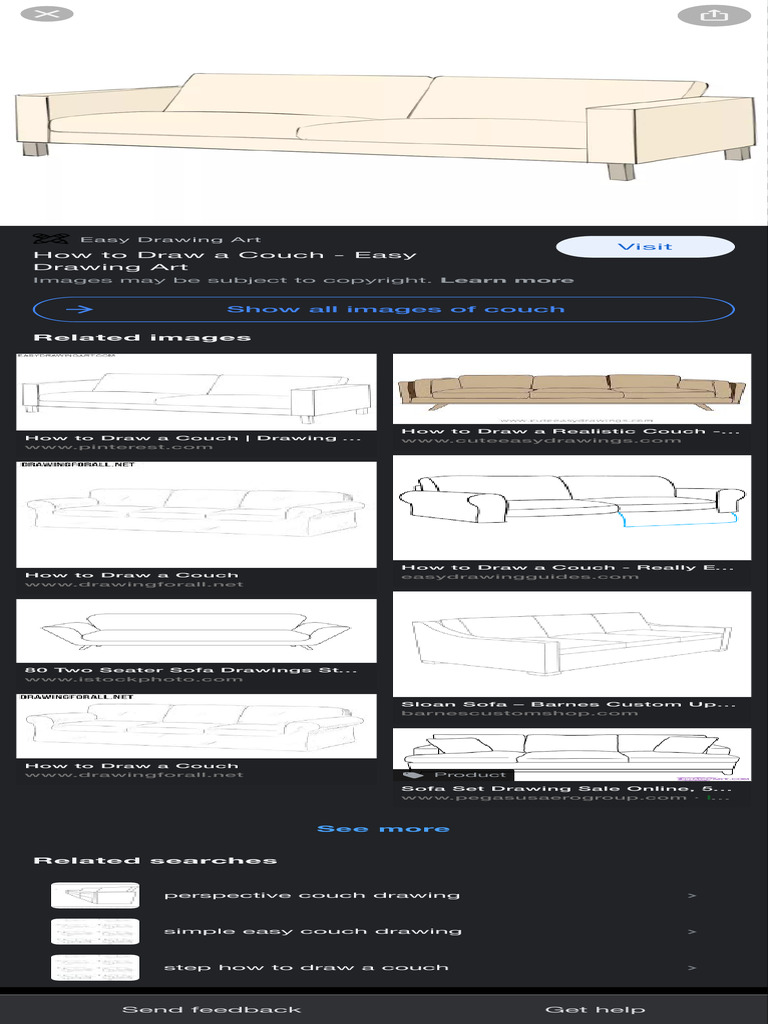 Couch Drawing - Google Search | PDF | Couch
