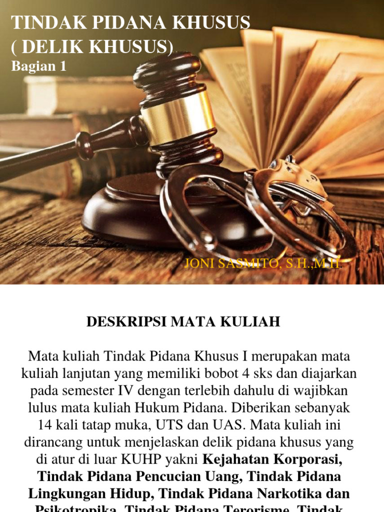 Materi Pidsus 1 New | PDF