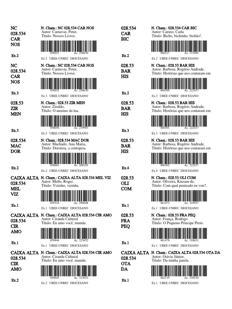 Etiquetas Lote 43 | PDF