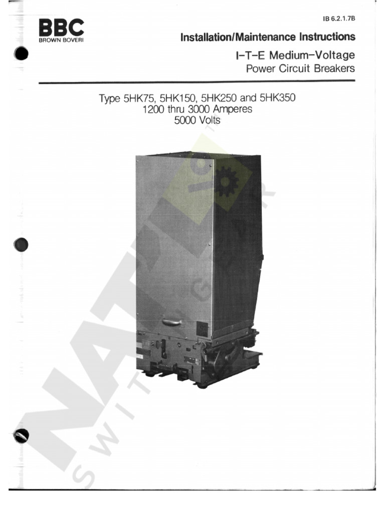 Installation Guide for 5HK Circuit Breakers | PDF | Electrical ...