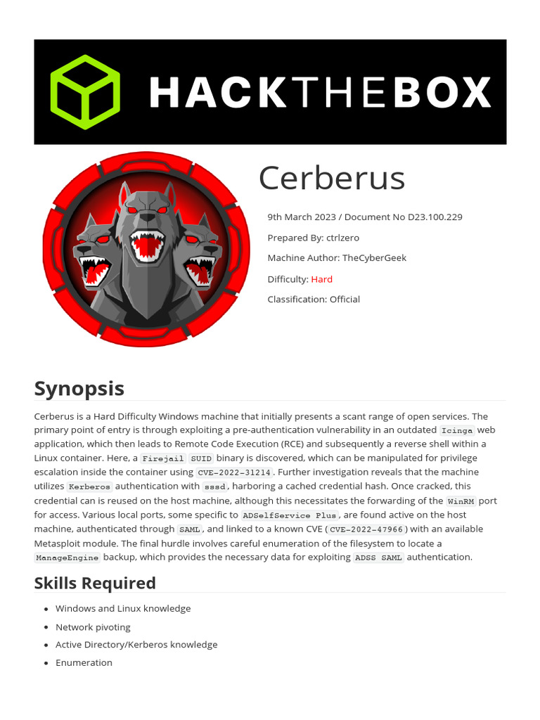 Cerberus | PDF | Proxy Server | World Wide Web