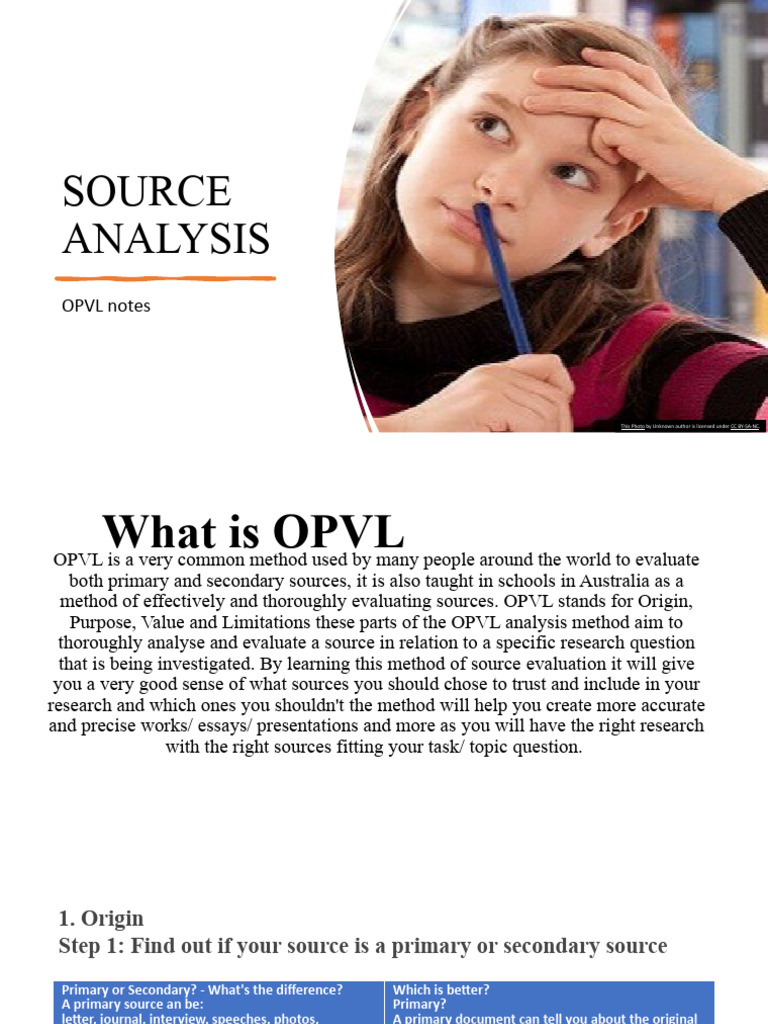 OPVL Analysis Notes | PDF | Primary Sources | Human Communication