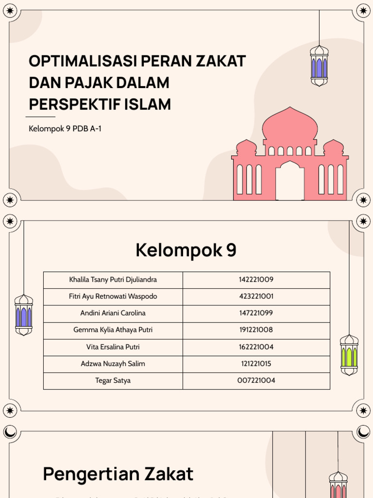 Optimalisasi Peran Zakat Dan Pajak Dalam Perspektif Islam | PDF Optimalisasi Peran Zakat Dan Pajak Dalam Perspektif Islam | PDF
