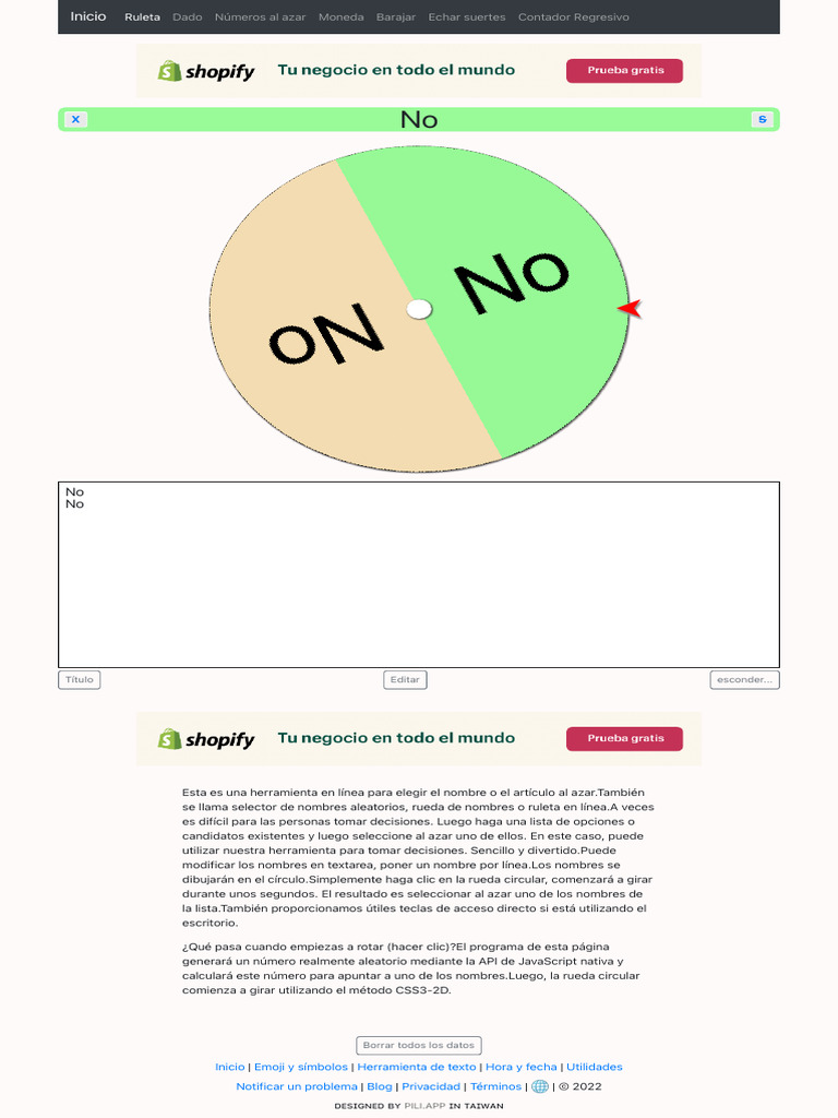 La Ruleta Aleatoria | PDF