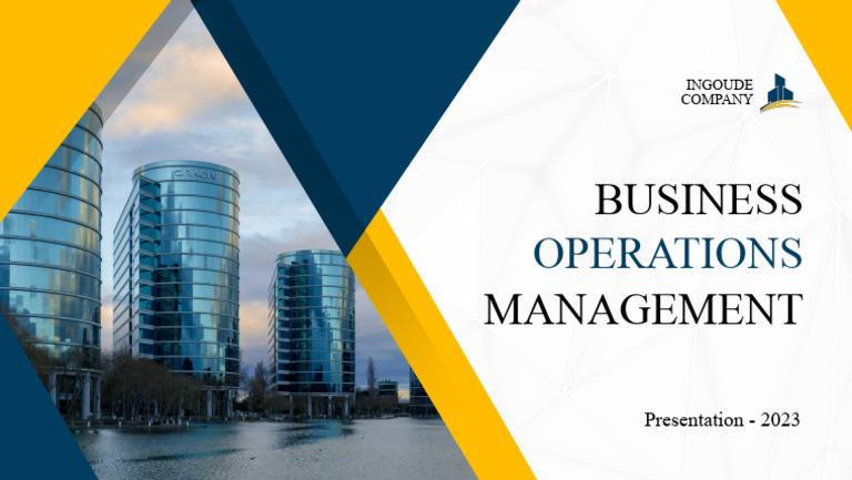 Blue and Yellow Modern Business Operations Management Presentation ...