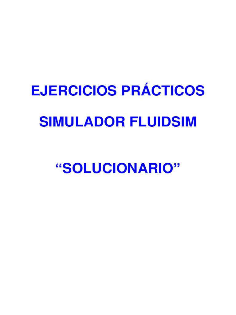 Prácticas Fluidsim - Solucion | PDF | Neumática | Máquinas