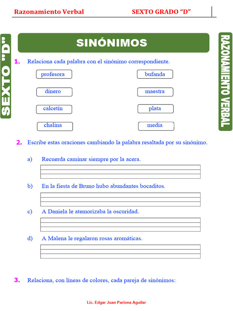 SINONIMOS | PDF
