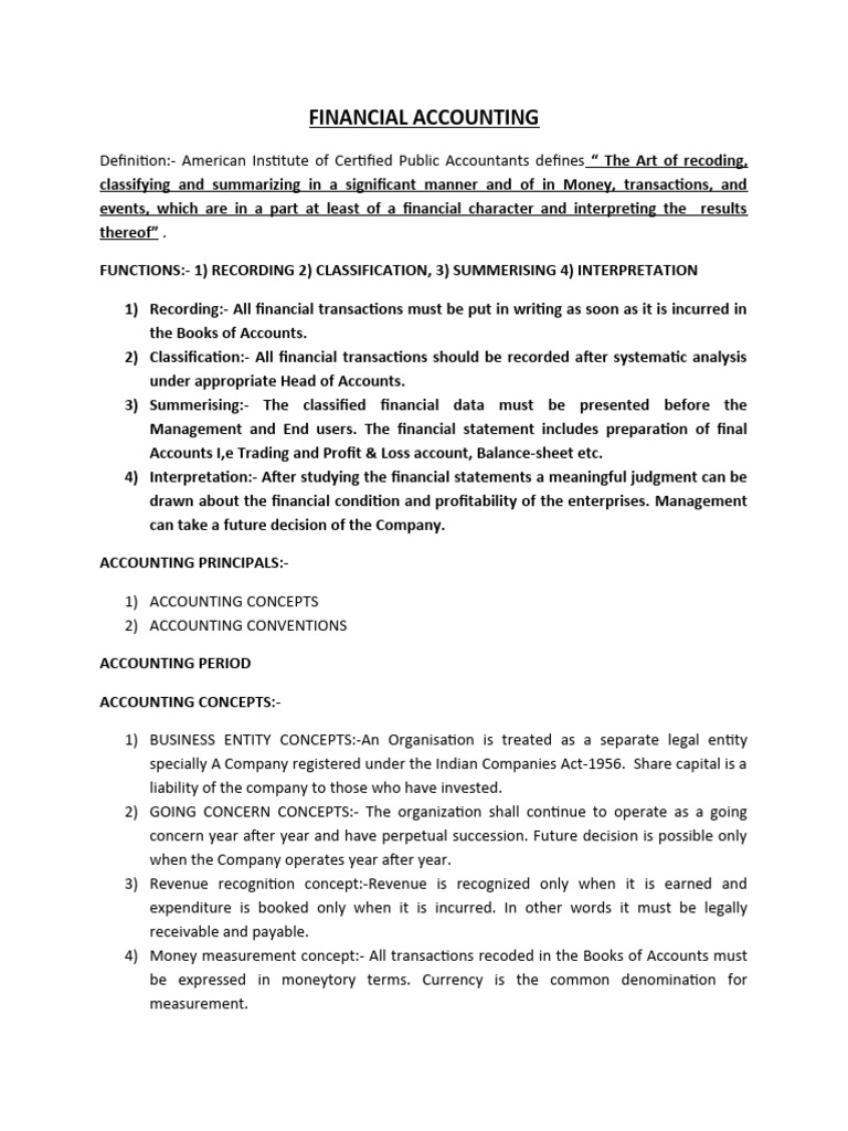 Financial Accounting | PDF | Balance Sheet | Financial Capital