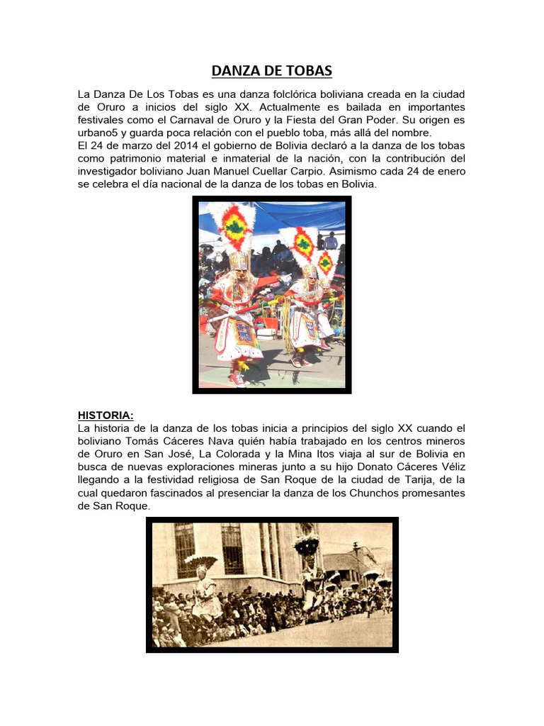 Danza de Tobas | PDF | Bailes