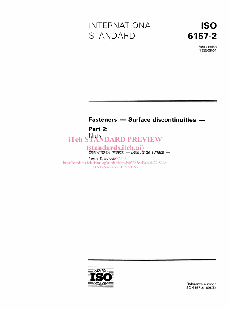 Iso 6157 2 1995 | PDF | International Organization For Standardization ...