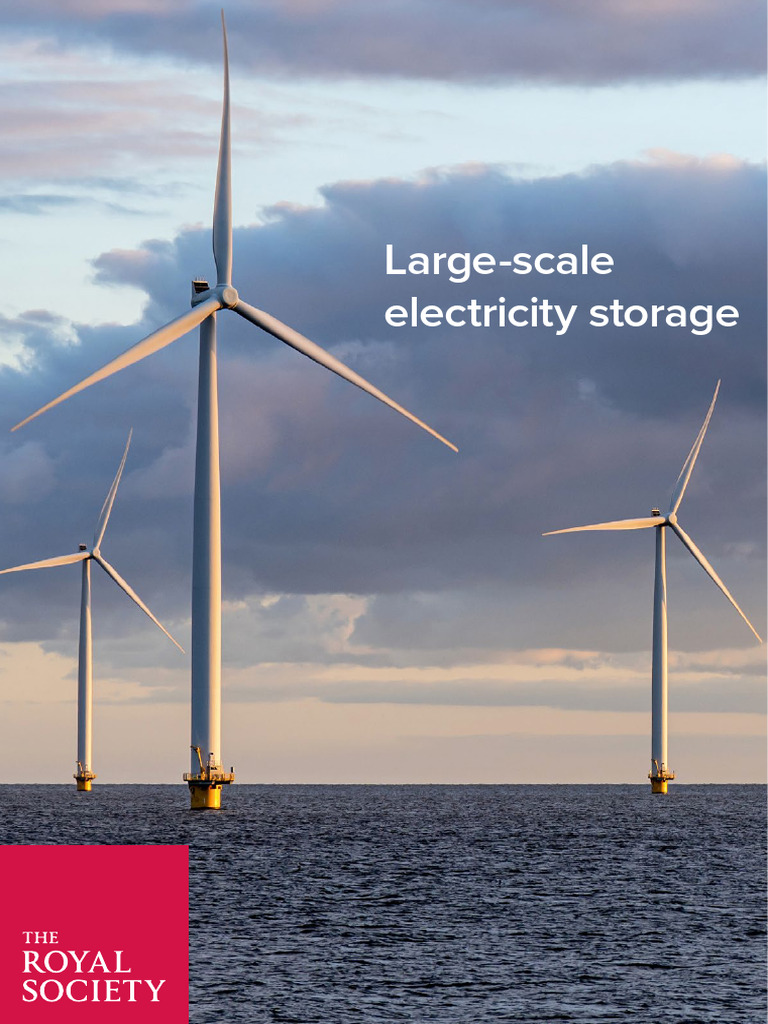 Large Scale Electricity Storage - Royal Society Sept 2023 | PDF ...