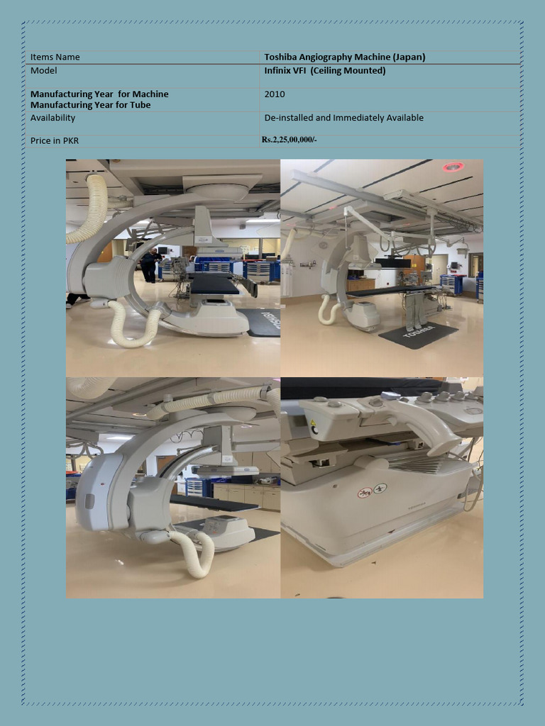 Radiology Equipments Brochure and Inventry-3 | PDF | X Ray | Image ...